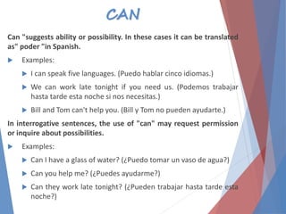 The modal verbs - ALL IN ENGLISH | PPTX