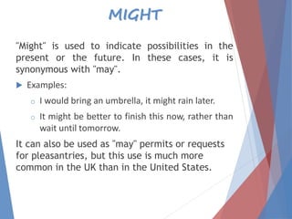 The modal verbs - ALL IN ENGLISH | PPTX