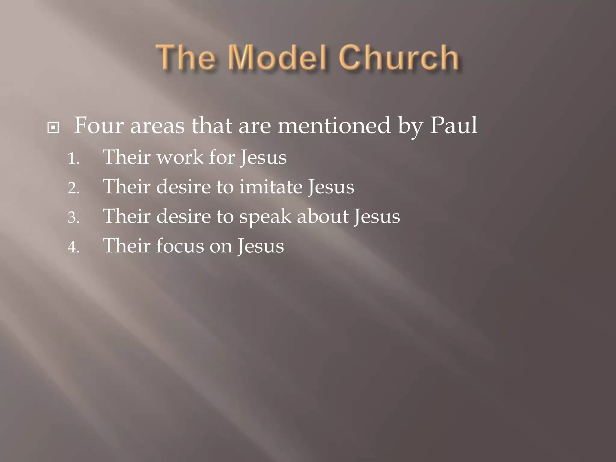 The model church | PPTX