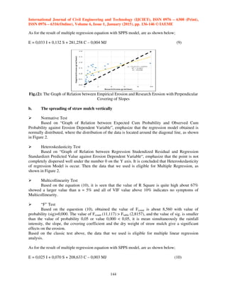 The modeling of slope erosion rate by using paddy straw fibers as cover ...