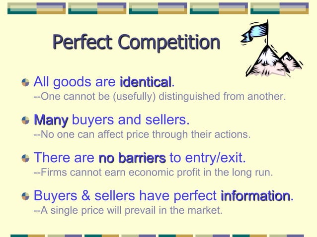 The Model Of Perfect Competition | PPTX