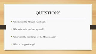 The modern and contemporany age | PPT