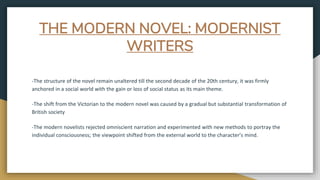 The modern and dystopian novel | PPT