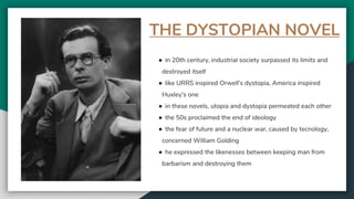 The modern and dystopian novel | PPTX