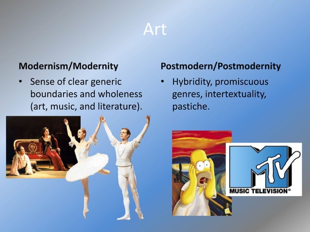 The Modern and the Postmodern | PPTX | Modern Art | Fine Art
