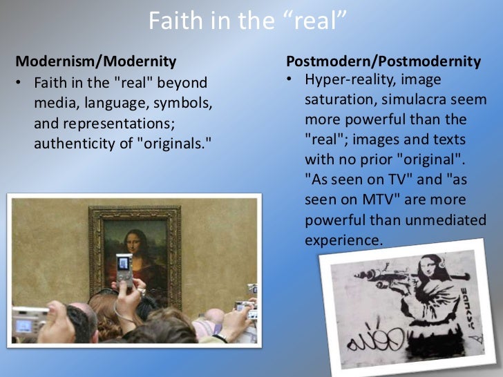 The Modern and the Postmodern