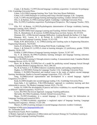 The modern approach on application of abbreviation and acronym strategy for vocabulary learning ...