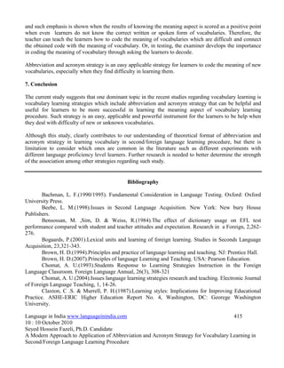 The modern approach on application of abbreviation and acronym strategy ...