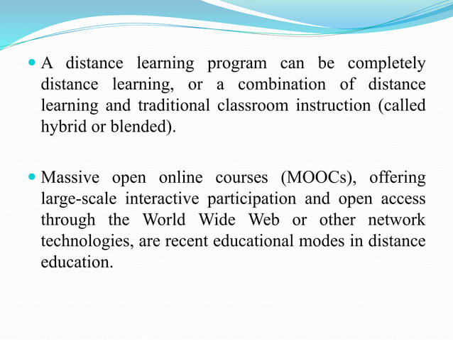 The modern educational modalities for future days | PPT