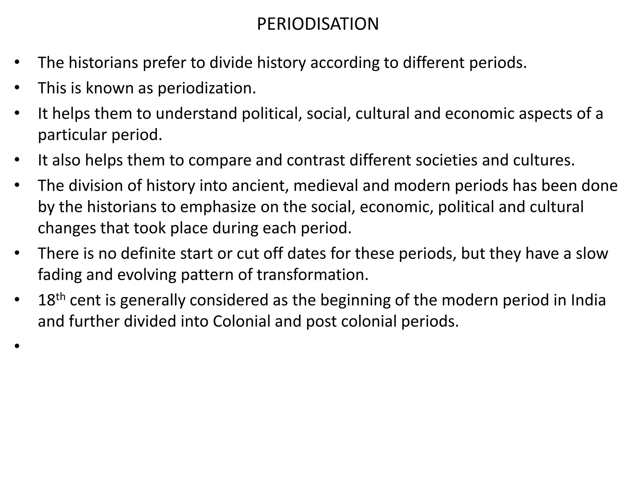 The modern Period in Indian History | PPTX