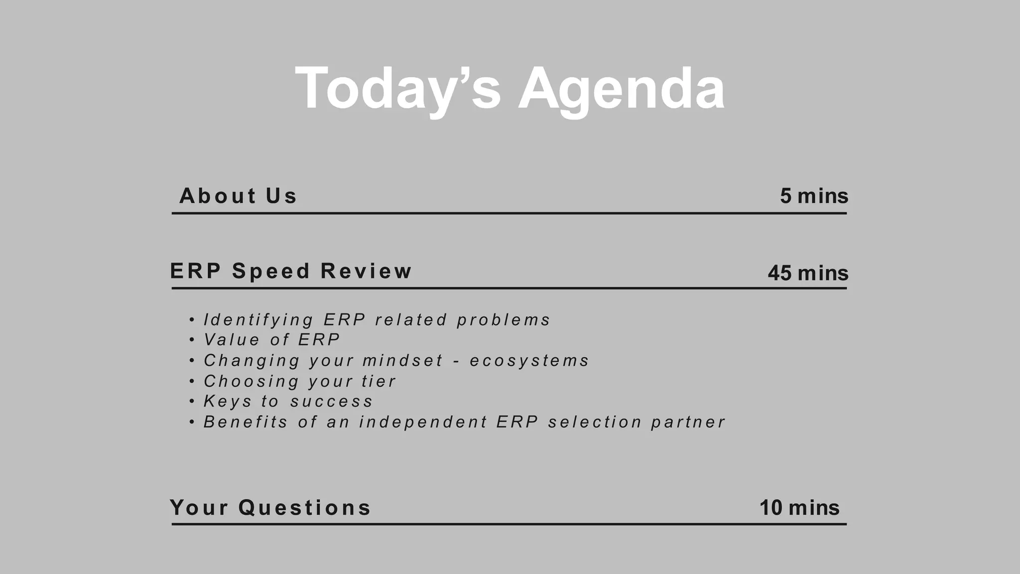 The Modern ERP Landscape | PPT