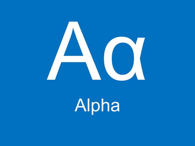 The modern greek alphabet | PPSX
