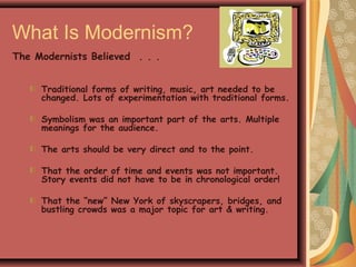 The modernist period | PPT