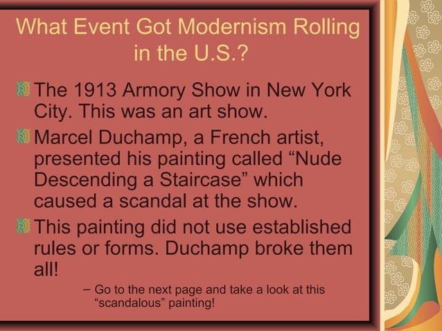 The modernist period | PPT