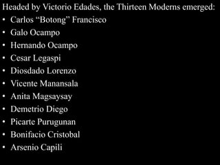 The Modernists in the Philippines | PPTX