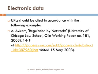 The modern law review method of citation | PPT