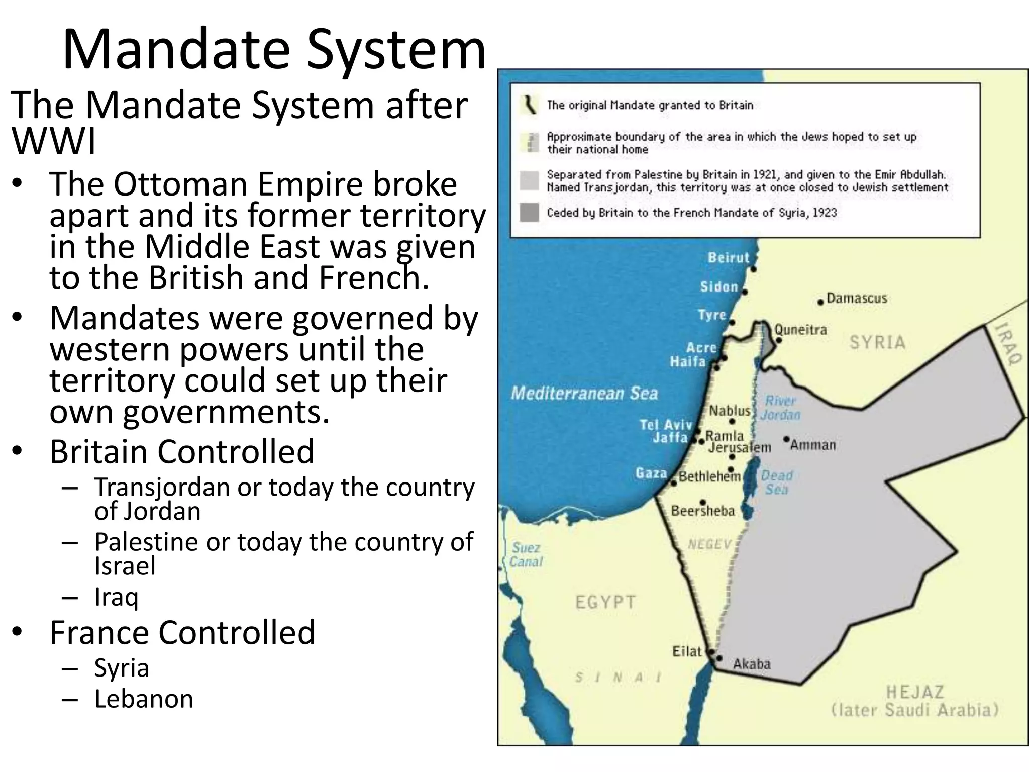 The modern middle east | PPTX