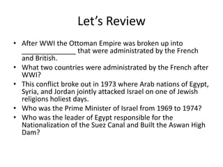 The modern middle east | PPT