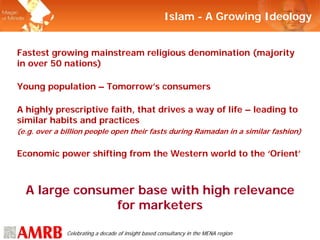 AMRB: The Modern Muslim Consumer | PDF