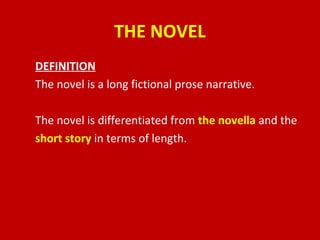 The modern novel PPT