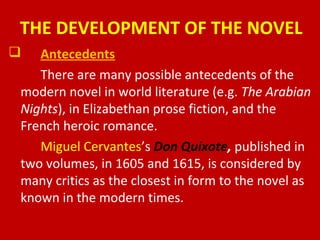 The modern novel | PPT