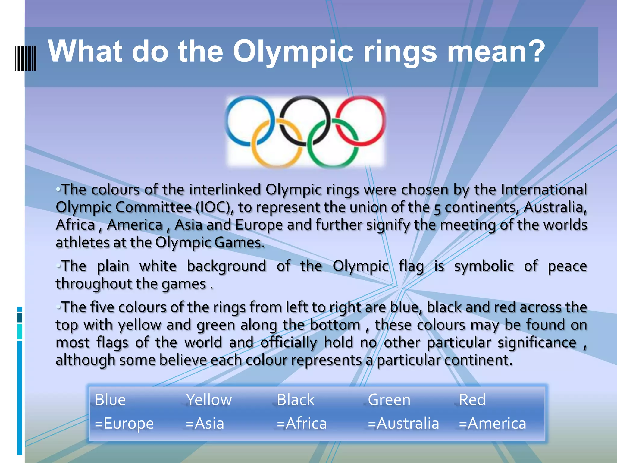 Themodern olympic games presentation | PPTX