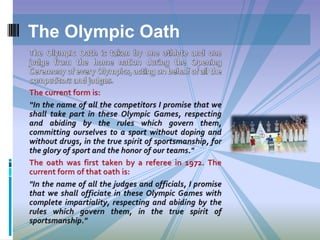 Themodern olympic games presentation | PPTX