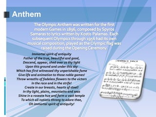 Themodern olympic games presentation | PPTX