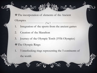 The modern olympic movement | PPT