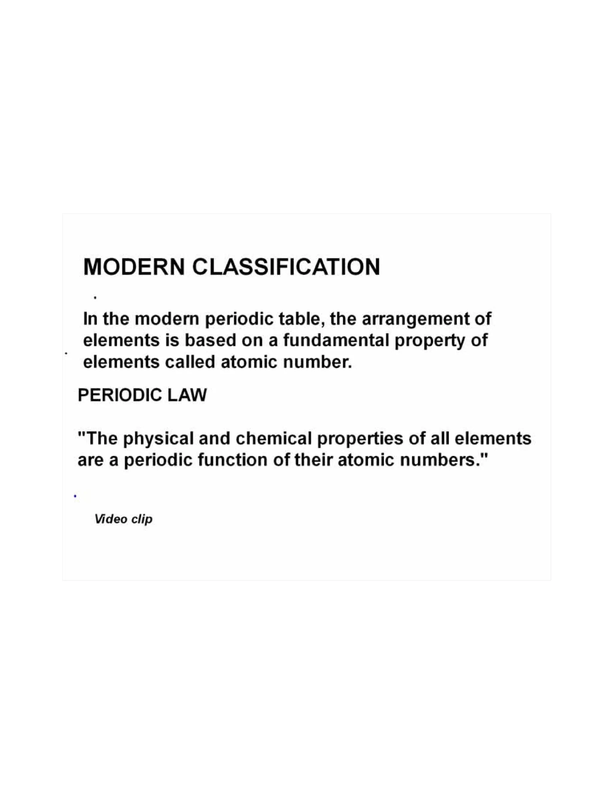 The modern periodic table | PDF