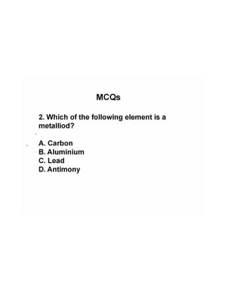 The modern periodic table | PDF