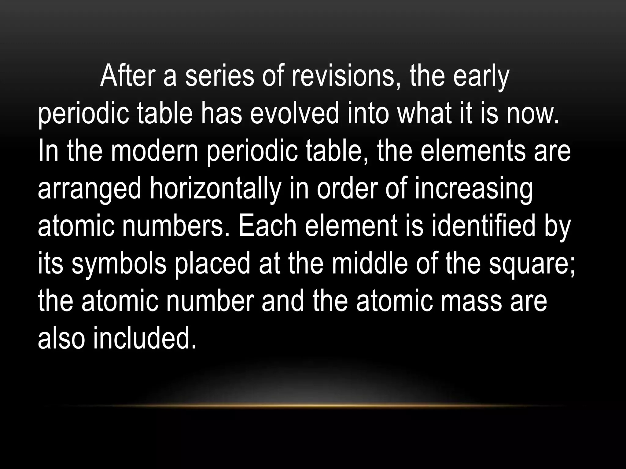 The modern periodic table | PPTX | Chemistry | Science