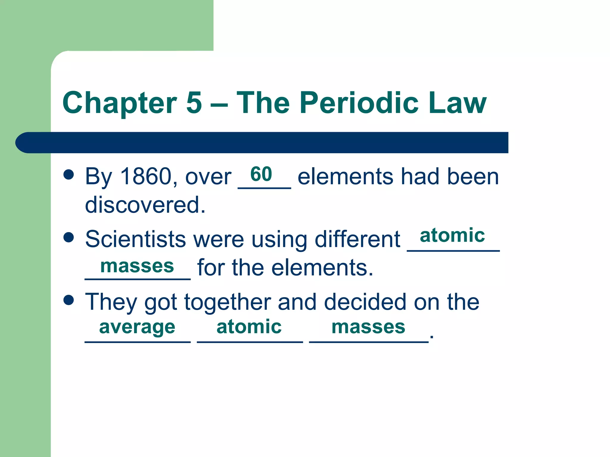 The modern periodic table the history | PPT
