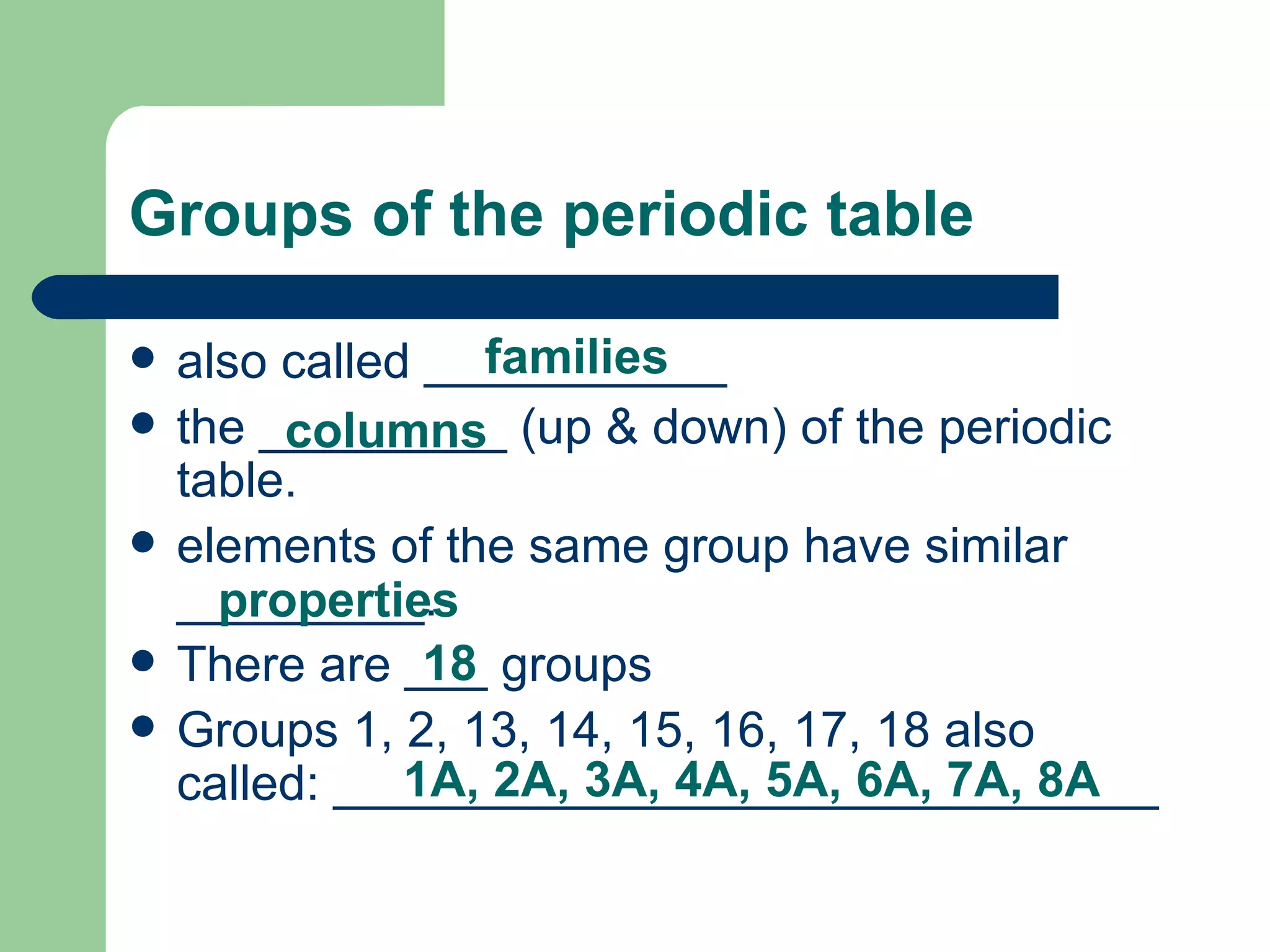 The modern periodic table the history | PPT