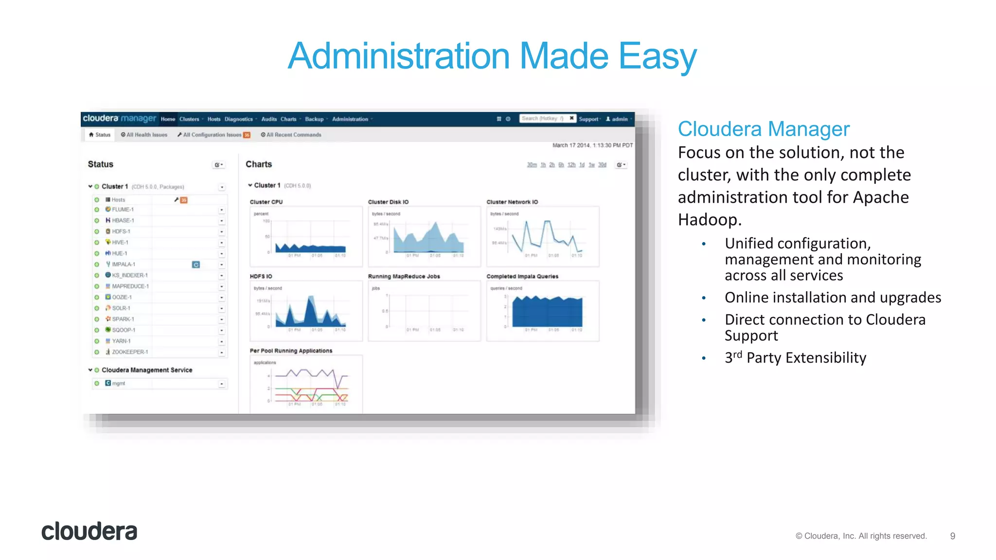 Cloudera - The Modern Platform for Analytics | PPTX