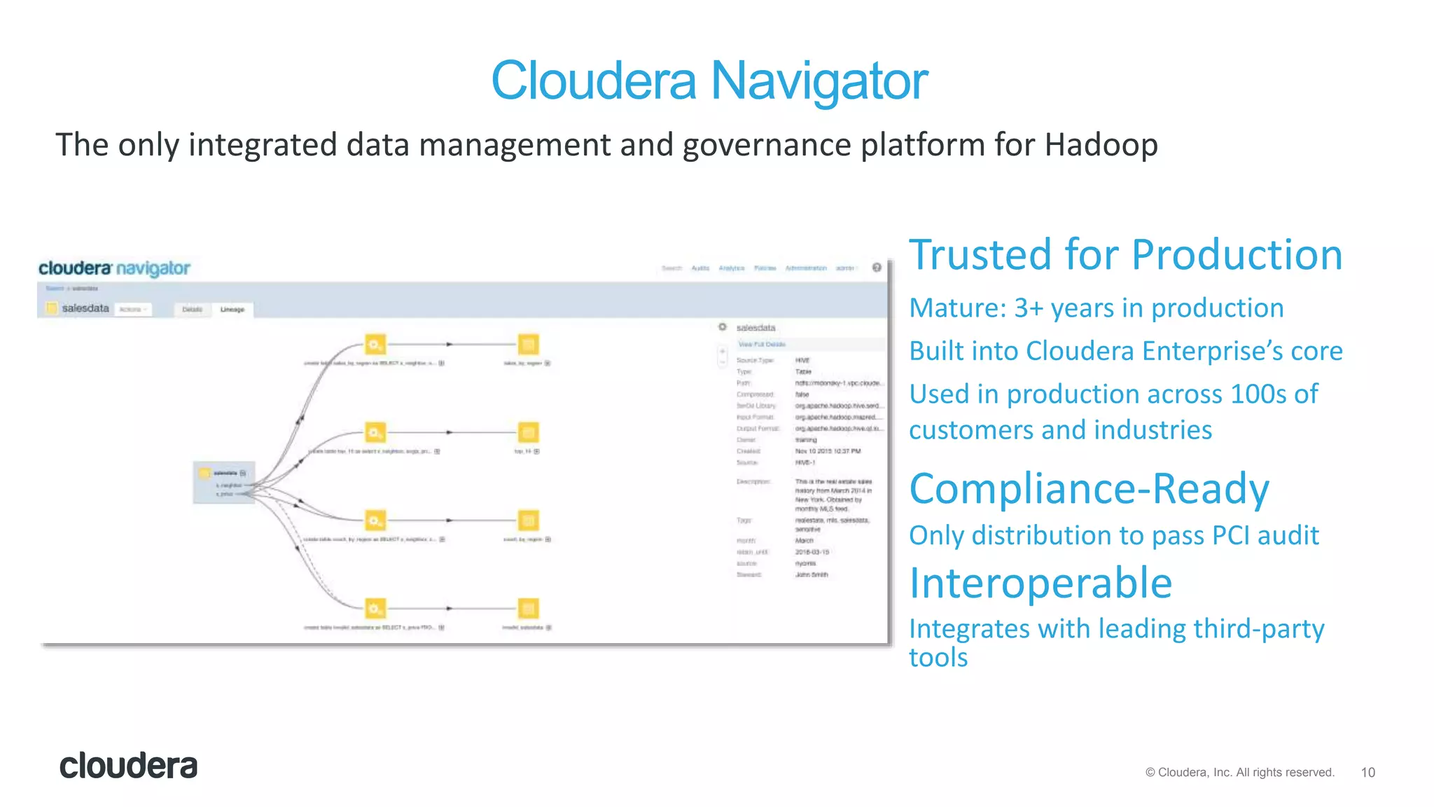Cloudera - The Modern Platform for Analytics | PPTX