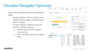 Cloudera - The Modern Platform for Analytics | PPTX