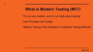 The modern testing principles | PPTX