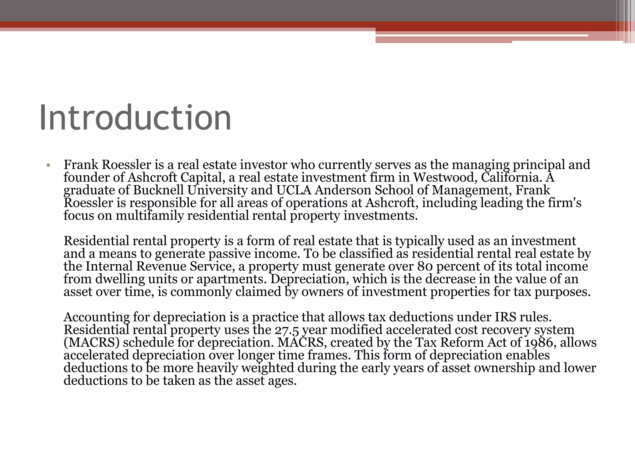 The Modified Accelerated Cost Recovery System | PPT