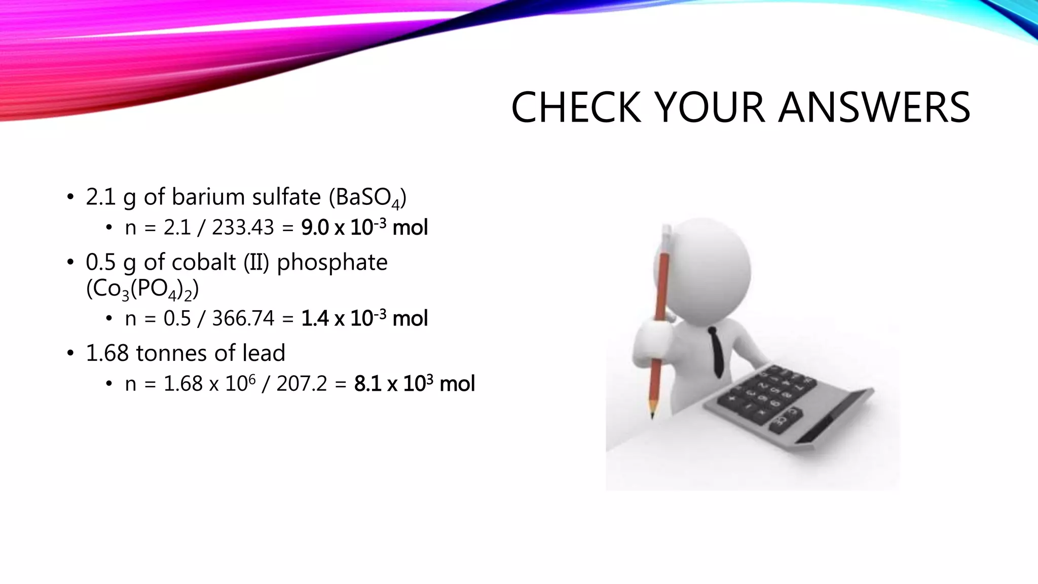 The mole (chemistry) | PPTX
