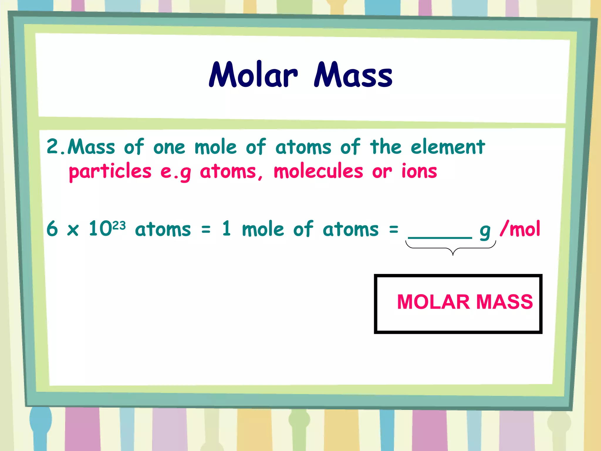 The Mole 9.3 And 9.4 | PPT | Chemistry | Science