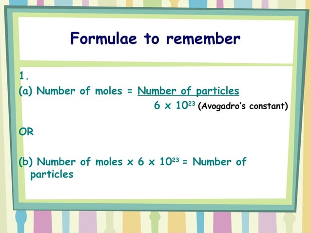 The Mole Mole And Molar Masses | PPT | Chemistry | Science