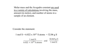 The mole and Avogadro | PPTX