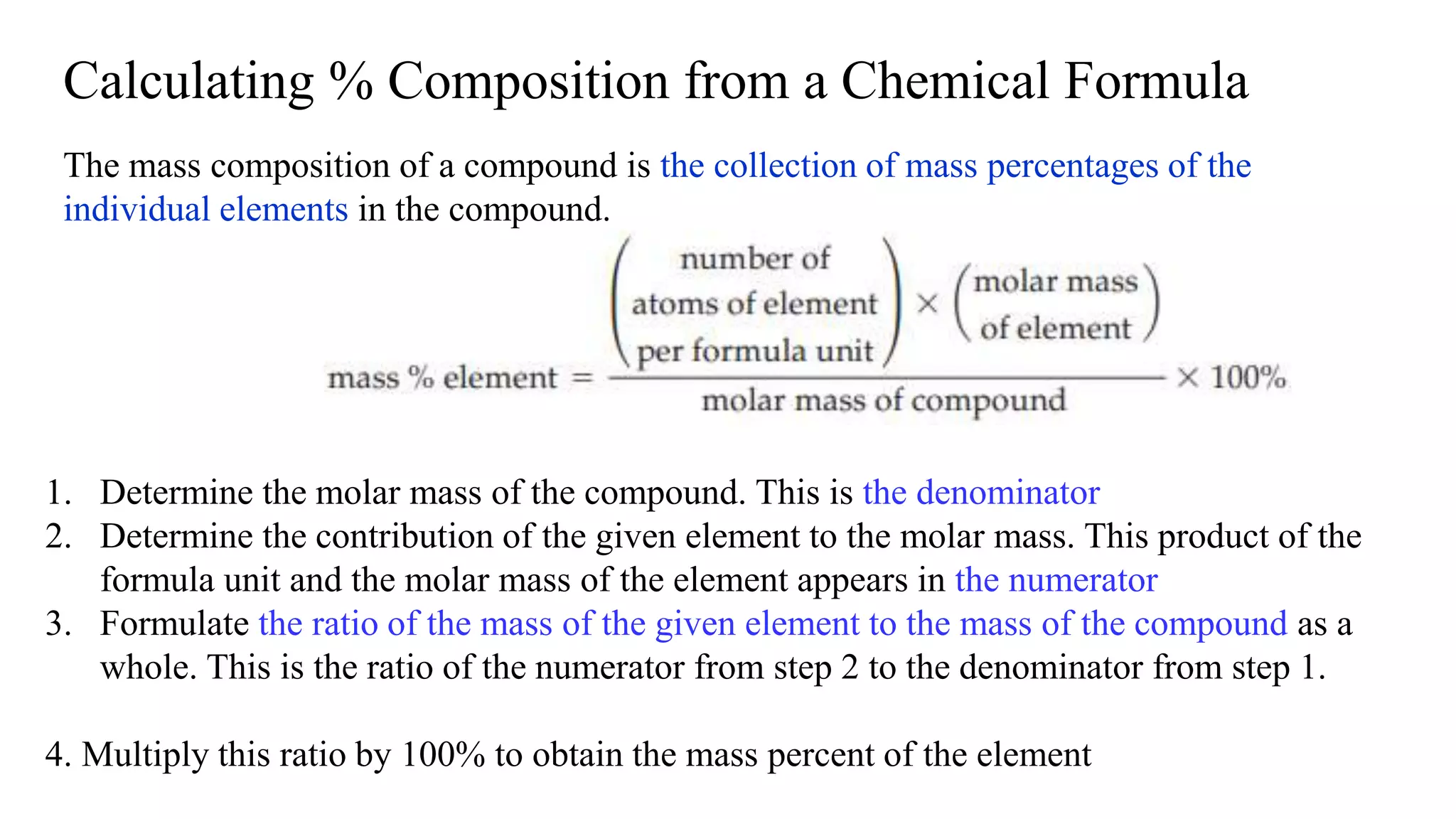 The mole and chemical compounds | PPTX