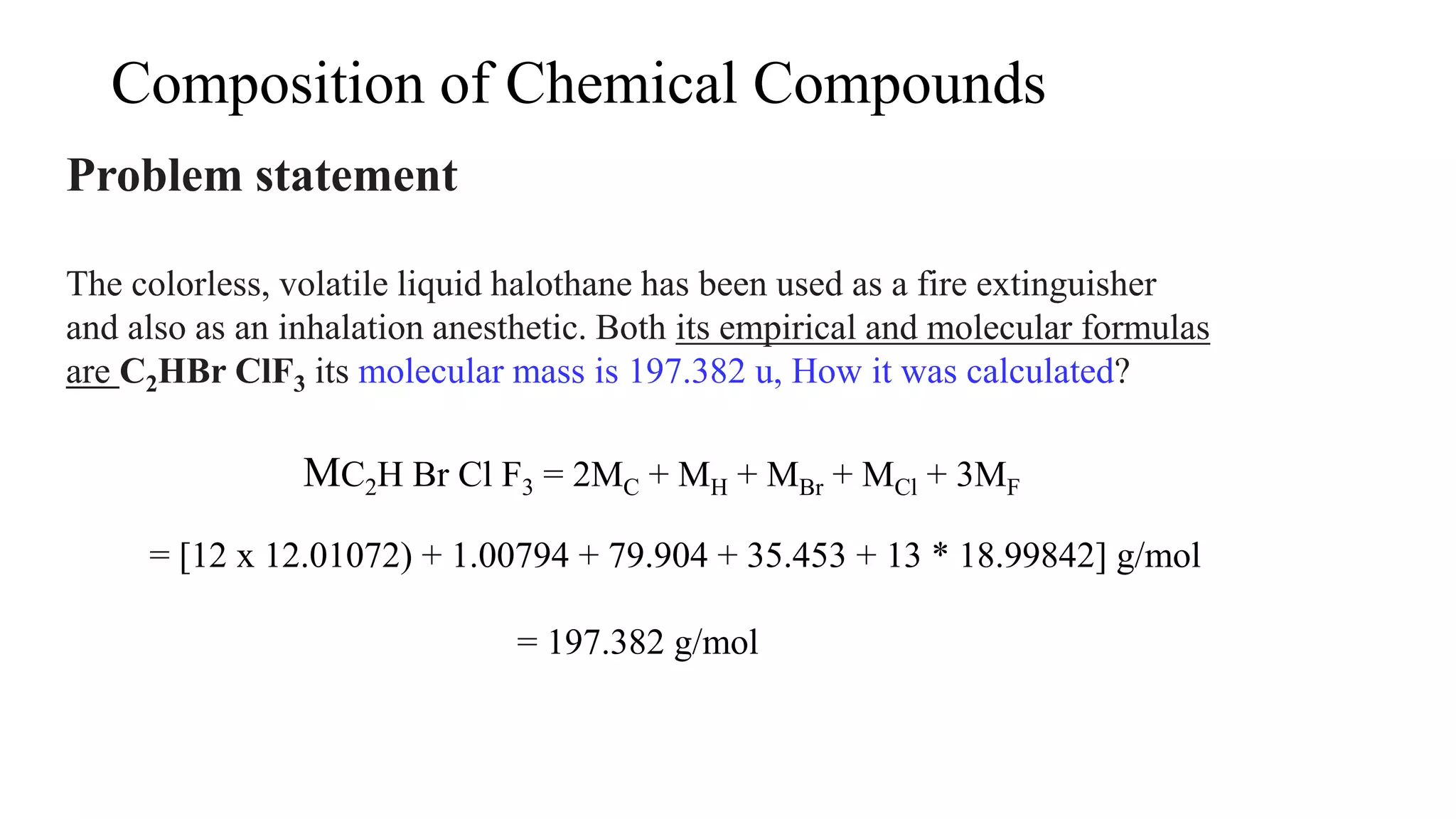 The mole and chemical compounds | PPTX