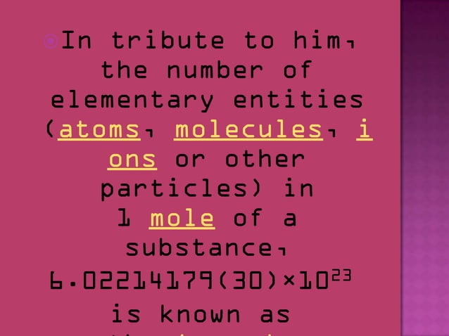 The mole concept | PPTX