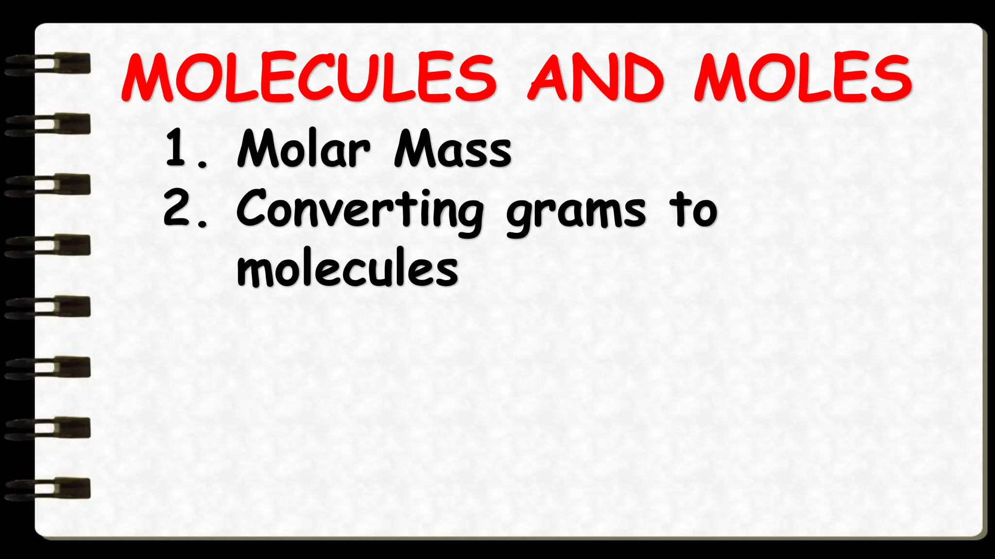 The Mole Concept - GENERAL CHEMISTRY FOR SHS | PPTX