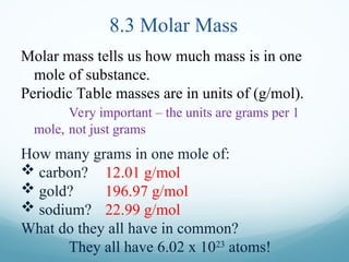 The Mole Concept PowerPoint Presentation | PPT