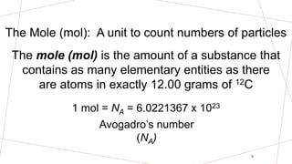 The mole concept and Molecular Mass.pptx