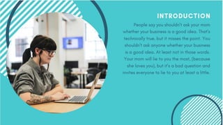 The Mom Test by Rob Fitzpatrick [Book Summary Slides] | PDF